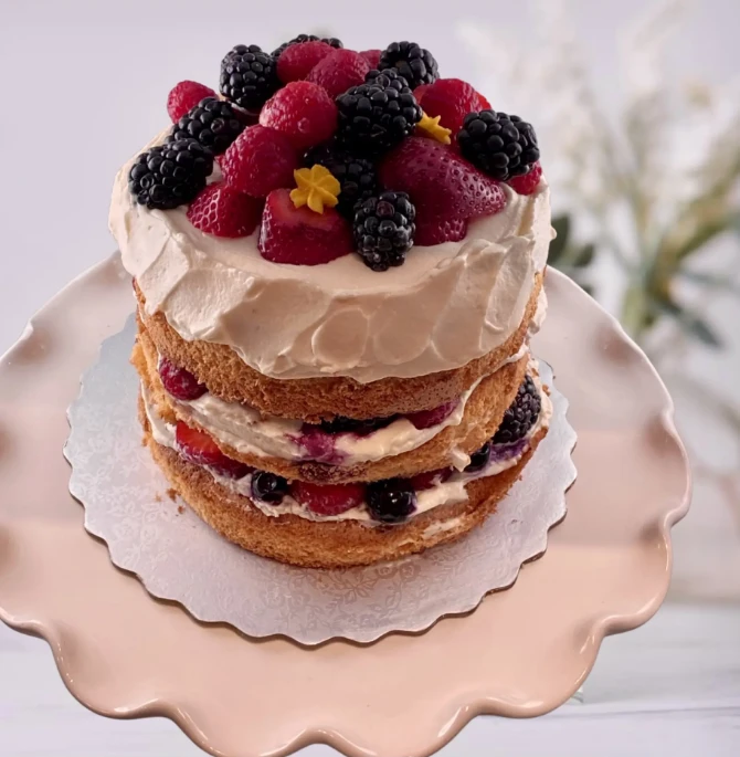 Desserts - Rustic berry tres leches cake | Classy Pastry